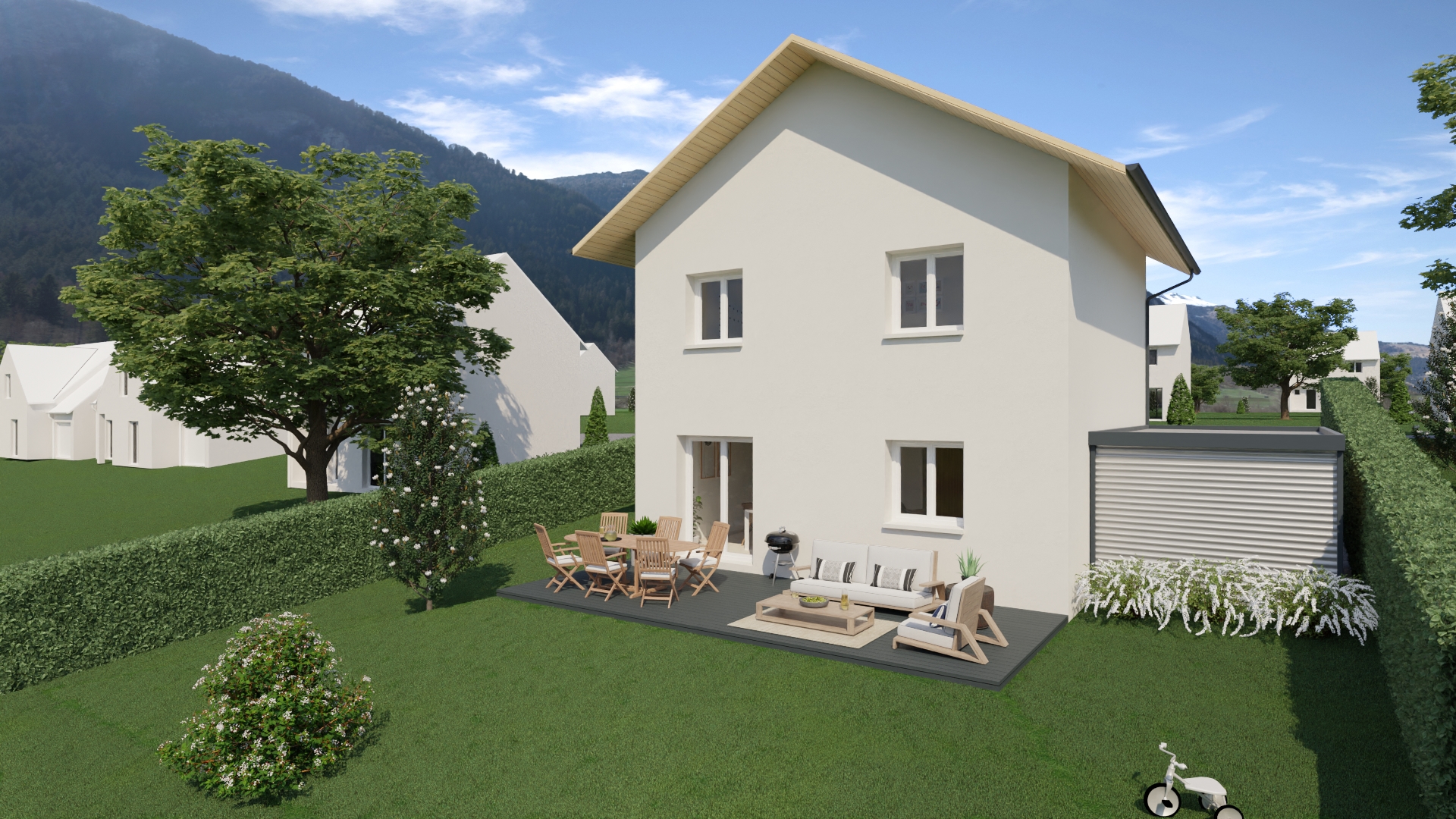 VILLA NEUVE + TERRAIN SAINT PIERRE D'ALBIGNY - Homencia Revidencia ...